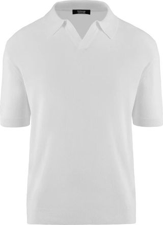 Bomboogie Homme, Pulls, Blanc, Taille: M Pull en coton &agrave; col ch&acirc;le
