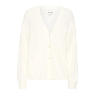 Ichi Ihbrula CA Strik Cardigan - - Knitwear - Damen - Wei&szlig; - L
