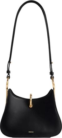 Paco Rabanne Femme, Sacs, Noir, Taille: ONE Size Small Ring Leather Bag