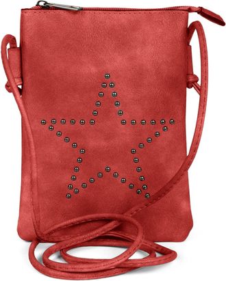 styleBREAKER Umh&auml;ngetasche Mini Umh&auml;ngetasche mit Nieten Stern