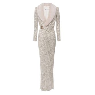 Elisabetta Franchi Red Carpet Maxikleid - - Dresses - Damen - Beige - XL
