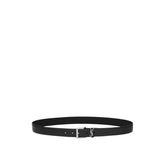 Saint Laurent Cassandre Vadim G&uuml;rtel - - Accessories - Herren - Schwarzk - 105 CM