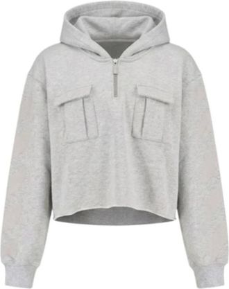 Off-white Femme, Sweatshirts et sweats &agrave; capuche, Gris, Taille: 36 FR Pulls Off-White