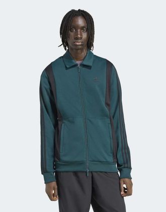 adidas Originals Adicolor - Top de surv&ecirc;tement avec empi&egrave;cements - Lierre et noir-Vert