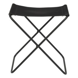 Broste Copenhagen Tabouret pliant en cuir Nola Broste Copenhagen