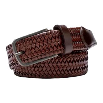 Meyer Elastischer Lederg&uuml;rtel Braun - - Accessories - Herren - Braun - 100 CM