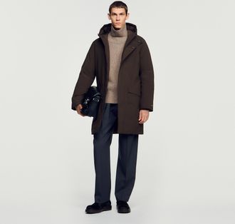 Sandro Kapuzenparka mit Rei&szlig;verschluss
