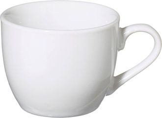 Aro Kaffeetasse, Porzellan, weiß, 6 Stück, Tasse für Kaffee, Milch, Tee & Kakao, Coffee Mug (150 ml)