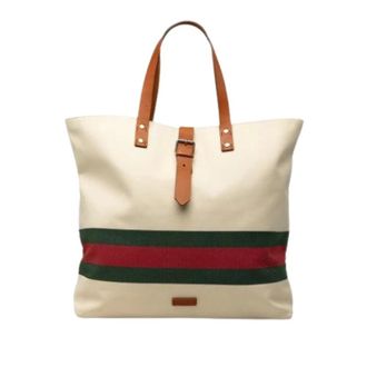 Gucci Pre-owned Vintage Tote Bag - Femme - Pre-owned - Beige - Taille: ONE Size