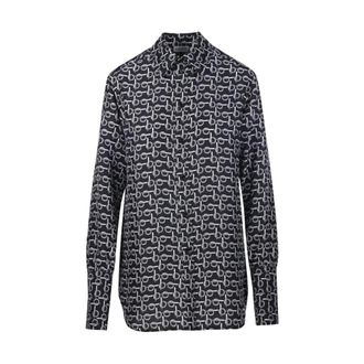 Burberry Silber/Schwarzes SIP Hemd - - Blouses & Shirts - Damen - Schwarzk - 2XS