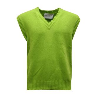 Amaranto N2622 Woll-/Kaschmir-Strickpullover &auml;rmellos - - Knitwear - Herren - Gr&uuml;n - M