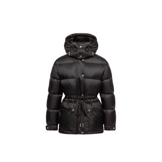 Moncler Moncler Doudoune Mi-longue &Agrave; Capuche Sesie, Femme, Noir, Taille: 00