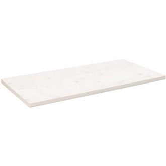 vidaXL Dessus de table blanc 100x60x2,5 cm bois de pin massif