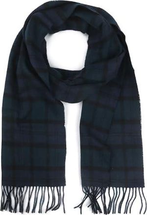 Barbour Tartan Lambswool Echarpe Noir Montre Taille Unique