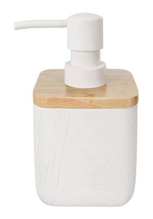 Kleine Wolke Seifenspender Crossover, Accessoires, Farbe Weiss, Material: Polyresin, Bambus