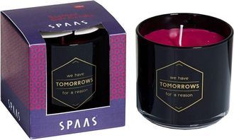 Spaas Duftkerze im Glas in Geschenkbox, &plusmn; 30 Stunden-Winter Glow, Paraffinwachs, Fuchsia, D x H 76 mm