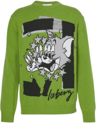 Iceberg Homme, Pulls, Multicolore, Taille: L Pull ras du cou Gatto Silvestro