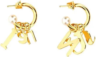 Sunnei Lettering Logo Dangle Earrings - Gold