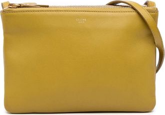 Celine Hobo Bags - Small Lambskin Trio Crossbody - Gr. unisize - in Gelb - für Damen
