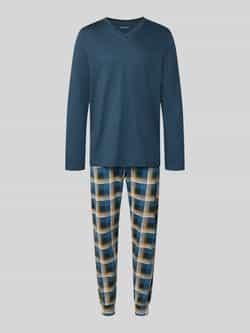 Schiesser Relaxed Fit Schlafanzug aus reiner Baumwolle