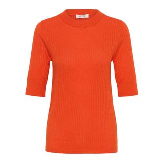 Soaked In Luxury Oberteile - - Knitwear - Damen - Orange - XL