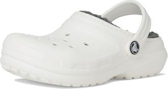 Crocs Unisexe Enfant Classic Lined Clog K Sabots, White/Grey, 28/29 EU