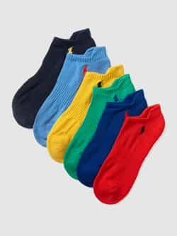 Ralph Lauren Sneakersocken mit Brand-Stitching im 6er-Pack