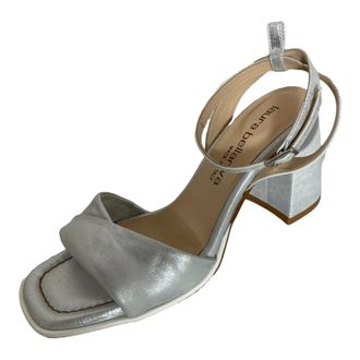 Laura Bellariva Metall Schnalle High Heel Sandalen - - Shoes - Damen - Grau - 40 EU