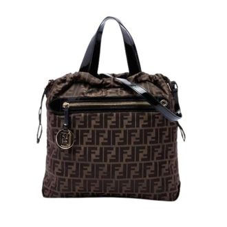 Fendi Sac bandouli&egrave;re Fendi doccasion en toile - Femme - Pre-owned - Brun - Taille: ONE Size