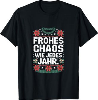 Mapanoli Design Frohes Chaos Wie Jedes Jahr Weihnachts Humor T-Shirt