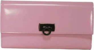 Ferragamo Pre-owned Portefeuille long (tri-pli) - Femme - Pre-owned - Rose - Taille: ONE Size