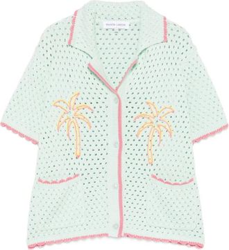 Maison Labiche Femme, Pulls, Vert, Taille: 36 FR Crochet Knit Cardigan