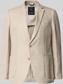 s.Oliver Black Label Regular Fit Anzugsakko aus Leinen-Mix