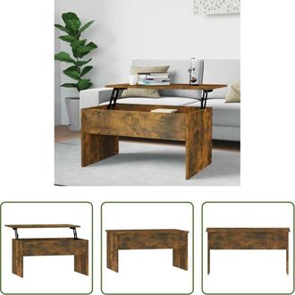 vidaXL Wohnzimmer Tisch - Couchtisch R&auml;uchereiche 80x50,5x41,5 cm Holzwerkstoff