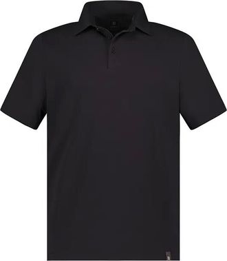 Boggi Milano Herren Polo-Shirt schwarz Baumwoll-Stretch