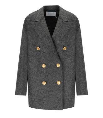Harris Wharf London CABAN &Agrave; DOUBLE BOUTONNAGE GRIS ANTHRACITE HARRIS WHARF LONDON