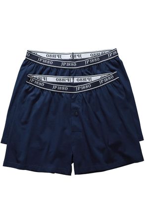 JP1880 Herren gro&szlig;e Gr&ouml;&szlig;en &Uuml;bergr&ouml;&szlig;en Menswear L-8XL Boxershorts FLEXNAMIC, 2er-Pack, Unterhose, bis Gr. 18 Nachtblau 8 803521130-8
