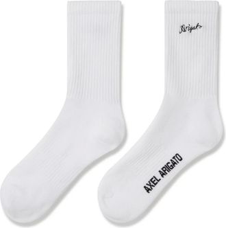 Axel Arigato unisex, Sous-v&ecirc;tements, Blanc, Taille: S Scribble Tube Socks