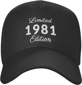 Generic Casquette de baseball personnalis&eacute;e &eacute;dition limit&eacute;e 1981 - Casquette de baseball pour homme et femme - R&eacute;glable - Cadeau dext&eacute;rieur
