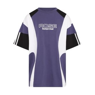 Martine Rose Homme, Sport, Violet, Taille: L T-Shirt &agrave; Panneaux Oversize