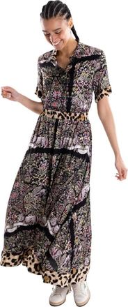 5 Progress Femme, Robes, Multicolore, Taille: 42 FR Long Shirt Dress