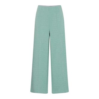 Ichi Ichi - Ihkate Jacquard Pantalons - Femme - Pantalons - Vert - Taille: 36 FR