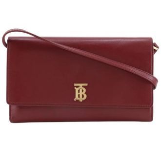 Burberry Pre-owned Leder Schultertasche - - Pre-owned - Damen - Rot - ONE SIZE