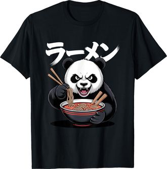 Shinkai Japanischer Panda Ramen Anime-Manga Streetwear T-Shirt