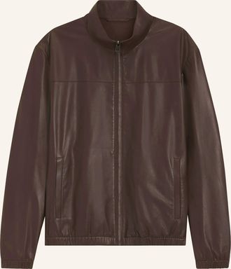 HUGO BOSS Lederblouson Molta braun