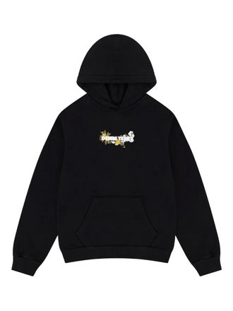 Denim Tears floral-print hoodie - Schwarz