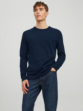 Jack & Jones Rundhalspullover JJEBASIC KNIT CREW NECK 2PK MP (Packung, 2-tlg) Baumwolle, regular fit