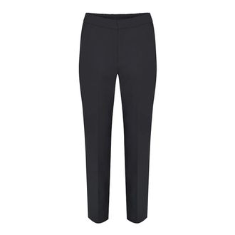 Inwear Marineblaue Flache Hose mit Elastischem Bund - - Trousers - Damen - Blau - 3XL