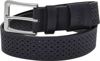 Urban Classics Unisex G&uuml;rtel Synthentic Leather Perforated Belt black S/M