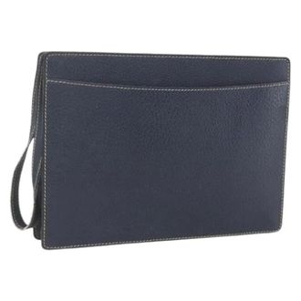 Celine Pochette Vintage en Cuir Pre-owned - Femme - Pre-owned - Bleu - Taille: ONE Size